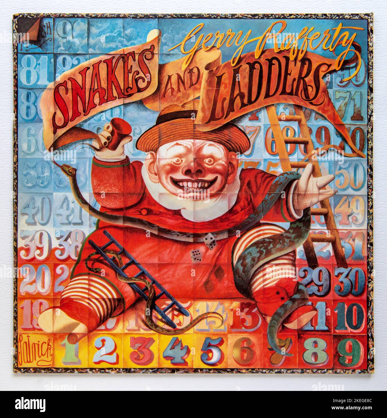 LP cover of Snakes and Ladders, the fourth studio album by Gerry Rafferty, which was released in ...