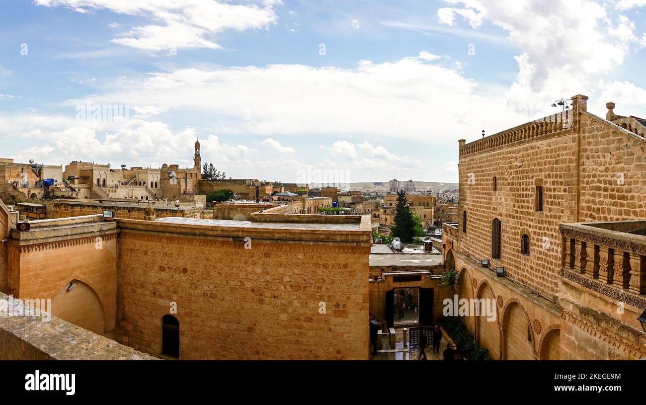 A Midyat Mardin Turkey. Cityscape and churches of Midyat Turkey Stock ...