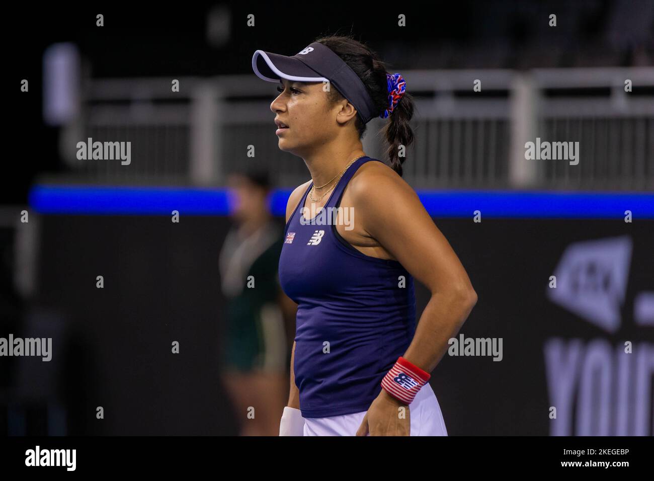 Glasgow, Scotland 12th November 2022. Heather Watson of Team GB takes ...
