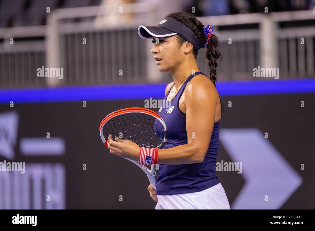 Glasgow, Scotland 12th November 2022. Heather Watson of Team GB takes ...
