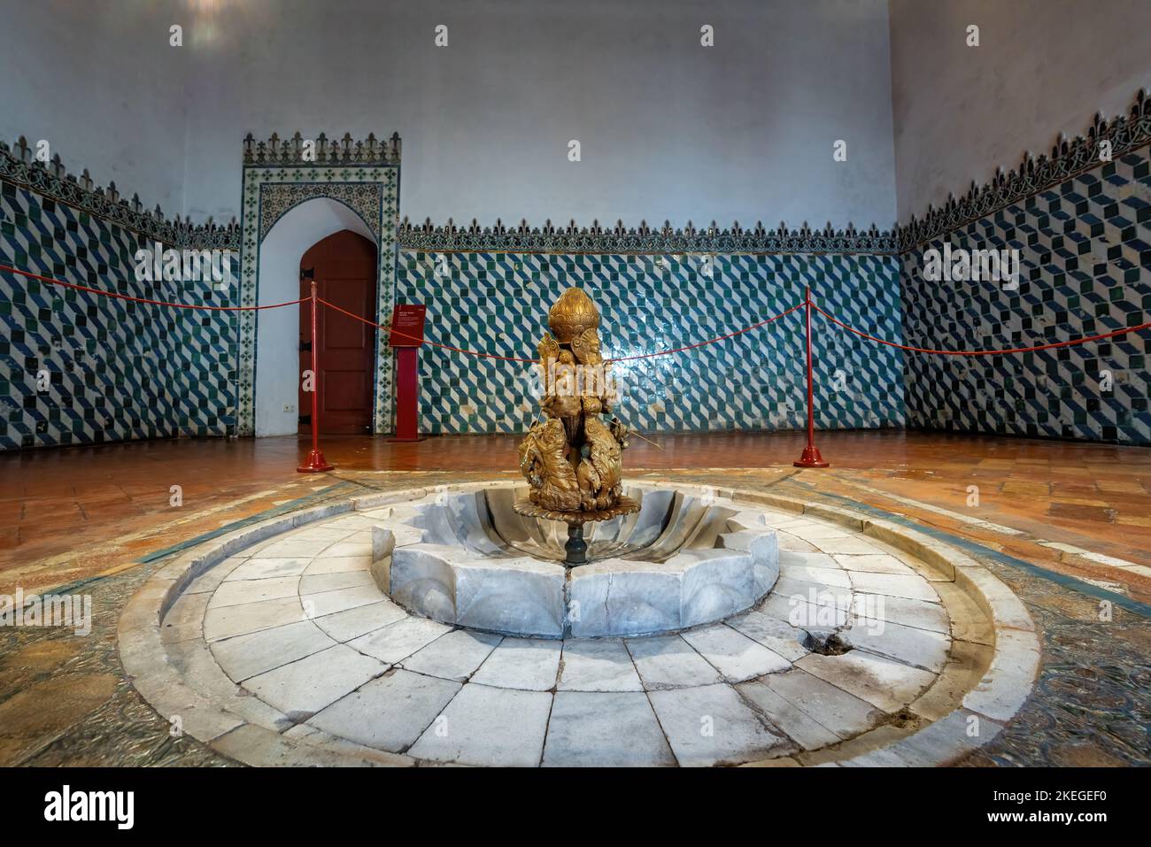 Arab Room at National Palace of Sintra - Sintra, Portugal Stock Photo ...