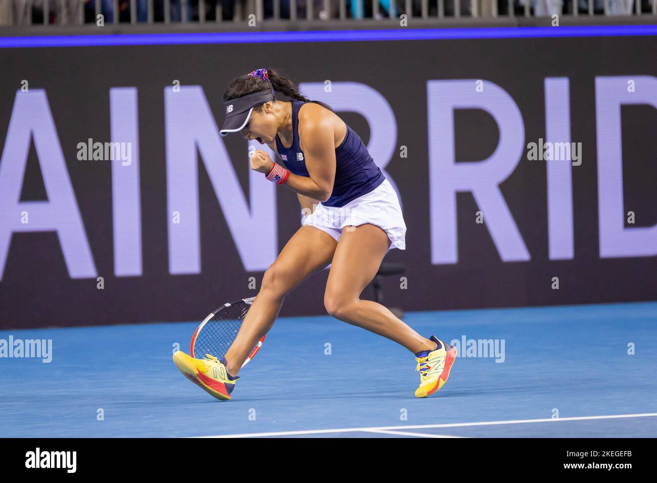 Glasgow, Scotland 12th November 2022. Heather Watson of Team GB takes ...