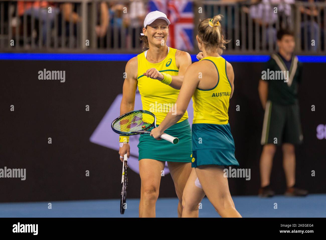 Glasgow, Scotland 12th November 2022. Storm Sanders and Samantha Stosur ...