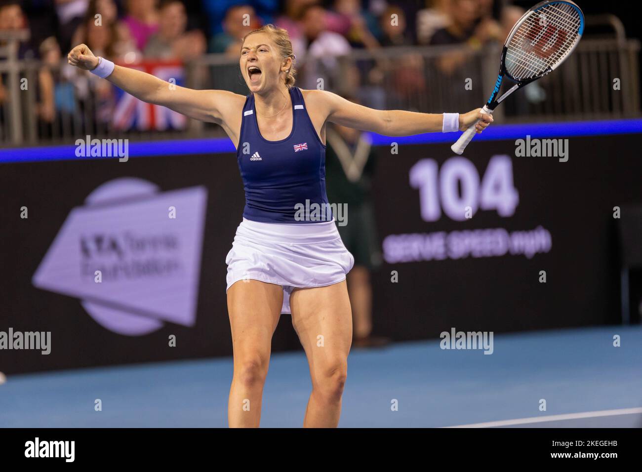 Glasgow, Scotland 12th November 2022. Storm Sanders and Samantha Stosur ...