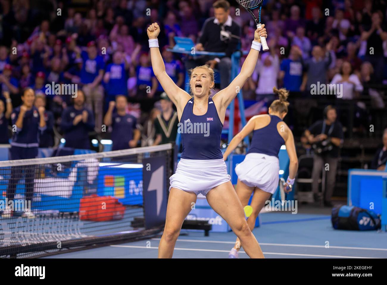 Glasgow, Scotland 12th November 2022. Storm Sanders and Samantha Stosur ...