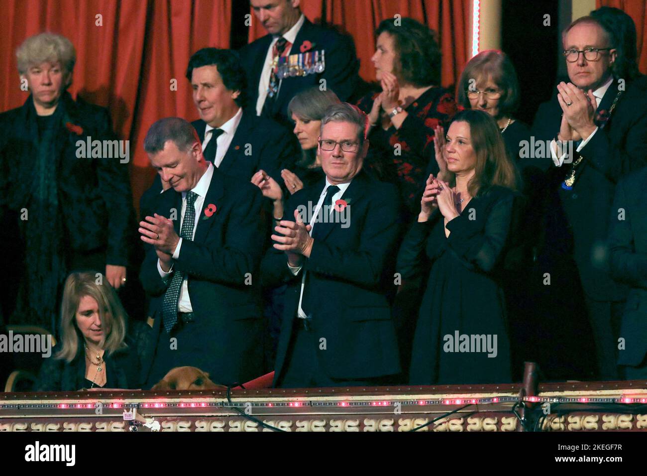 Labour Party leader Sir Keir Starmer (centre) and his wife Victoria ...
