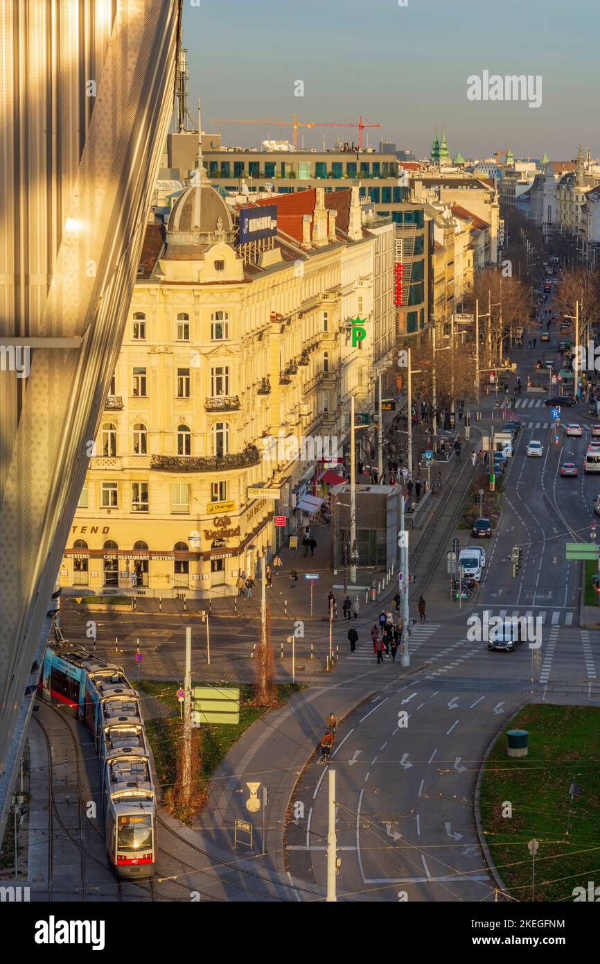 Wien, Vienna: IKEA car free store Westbahnhof, view from rooftop ...