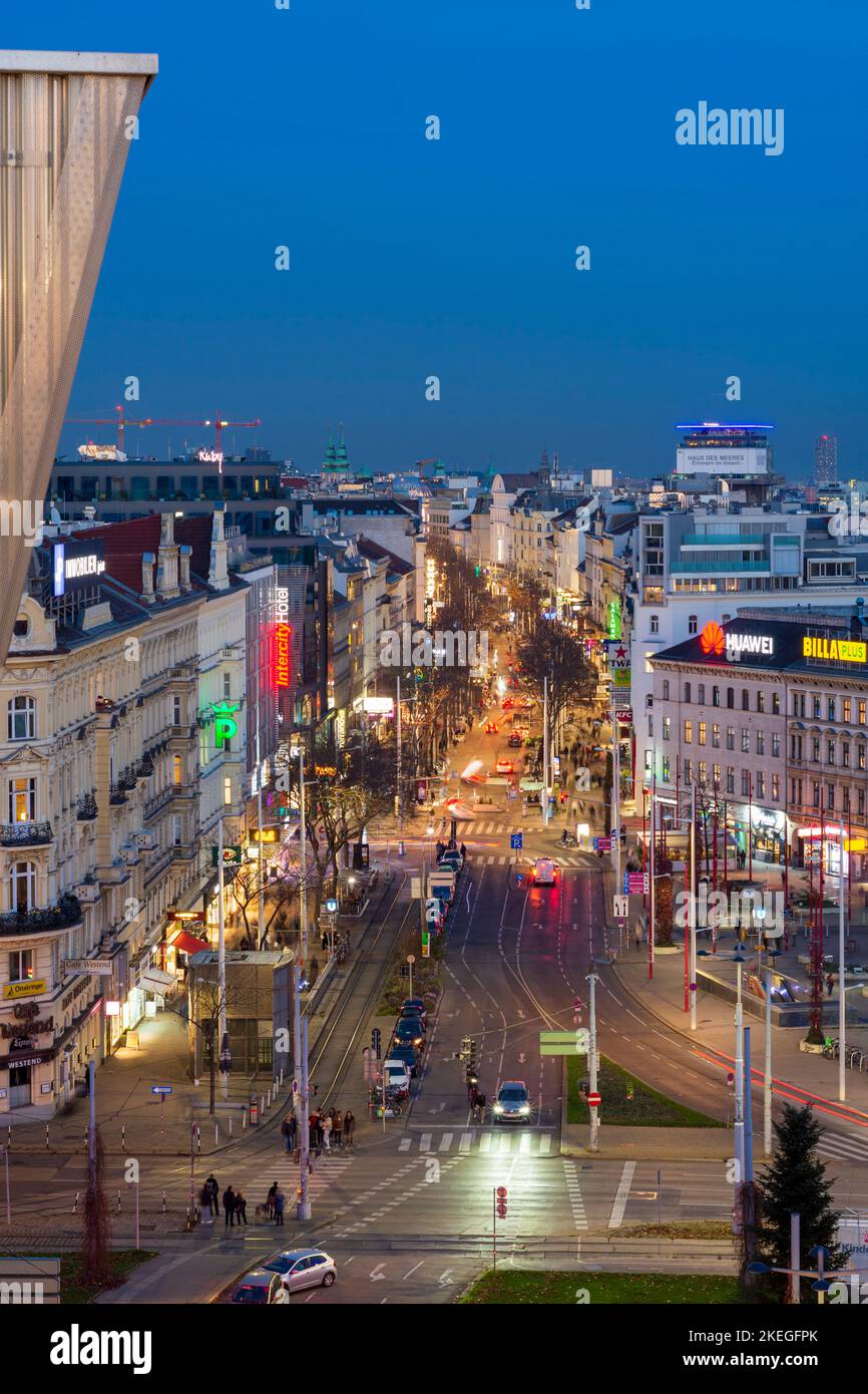 Wien, Vienna: IKEA car free store Westbahnhof, view from rooftop ...