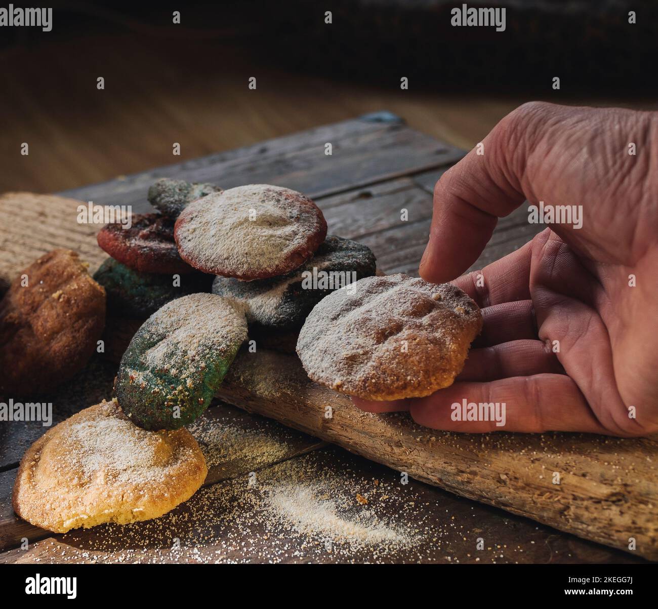healthy cookies baked with love over low heat Stock Photo - Alamy