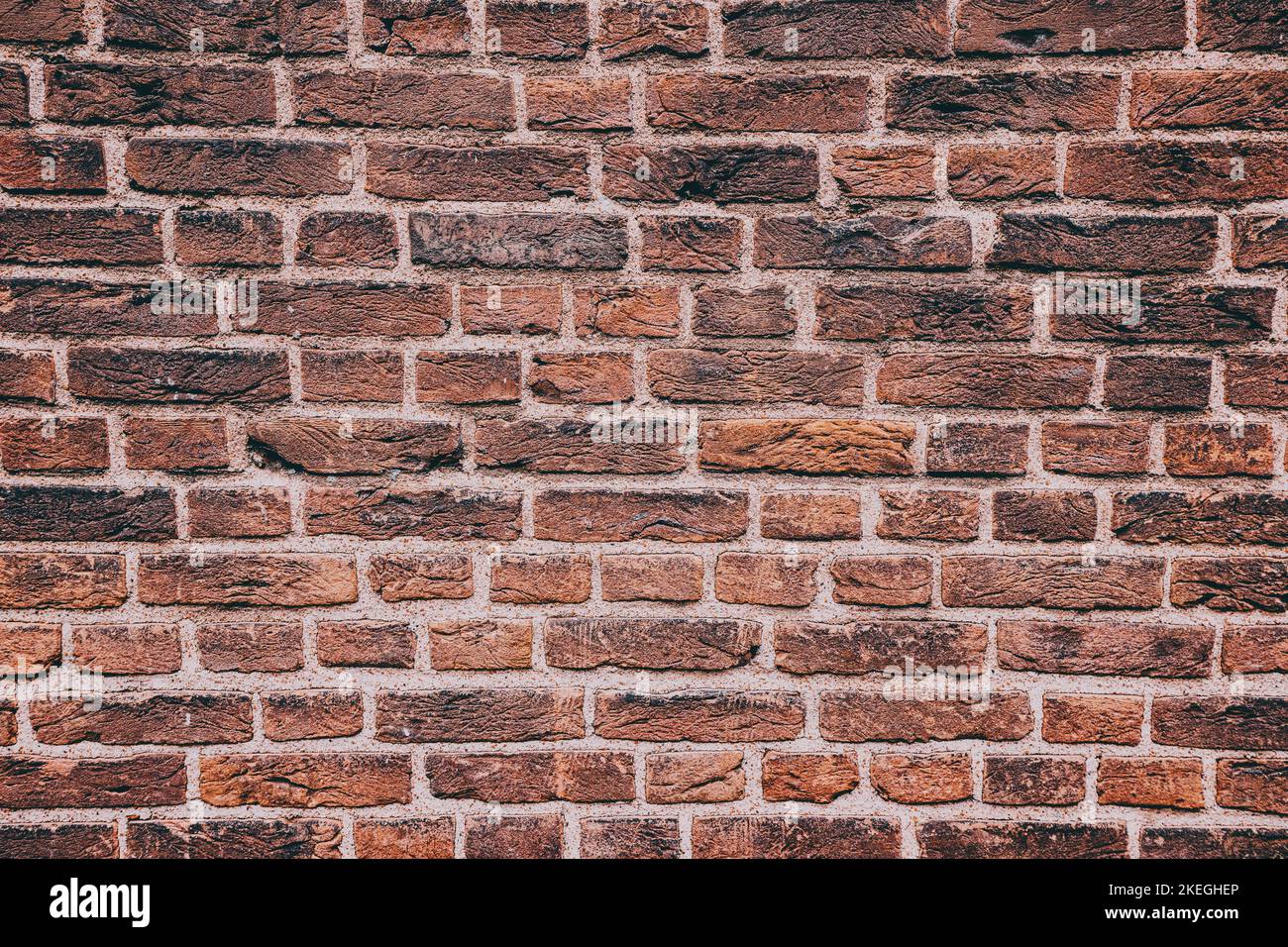 A brick wall as an interior design element or background. Beautiful ...