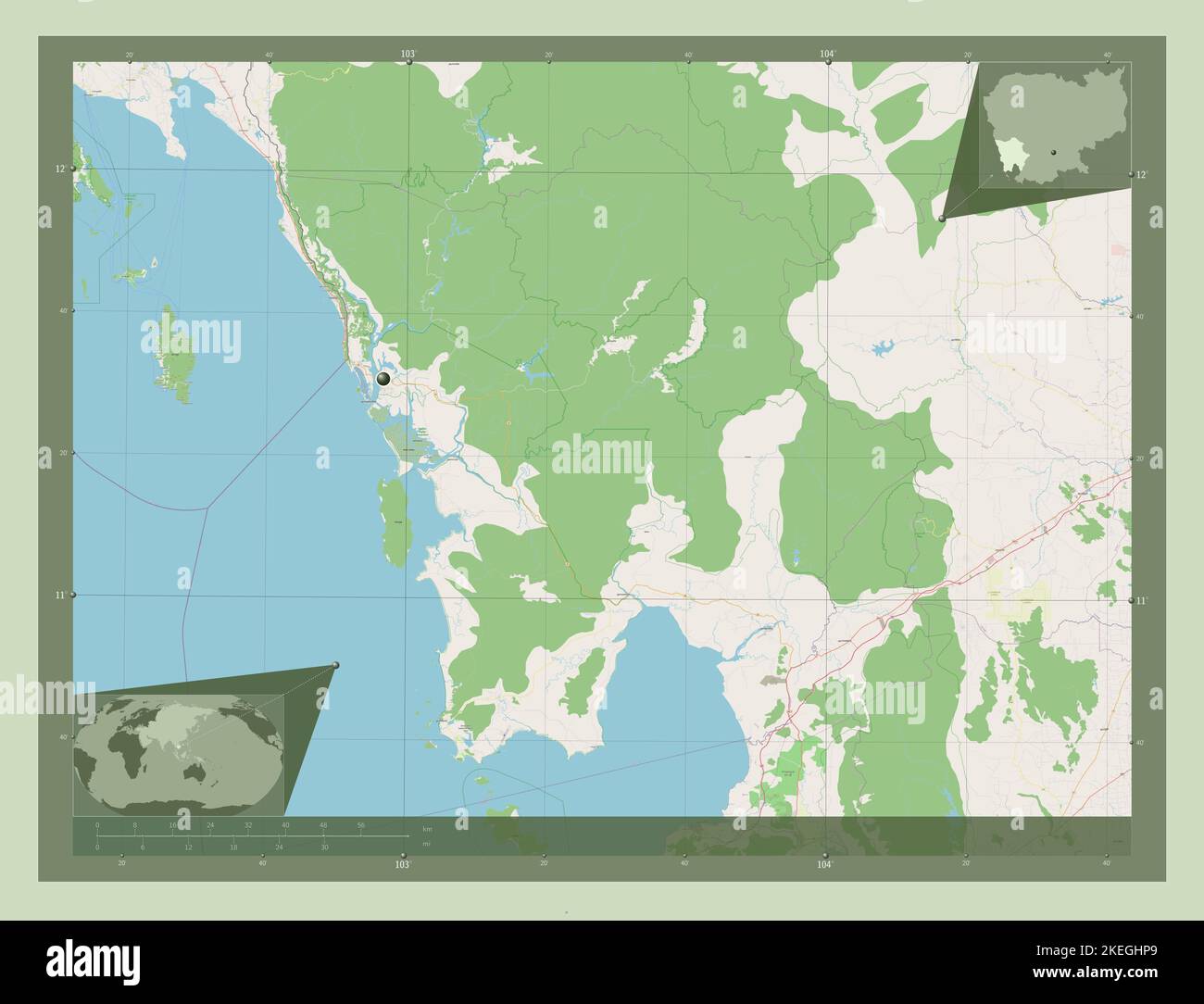 Kaoh kong map hi-res stock photography and images - Alamy