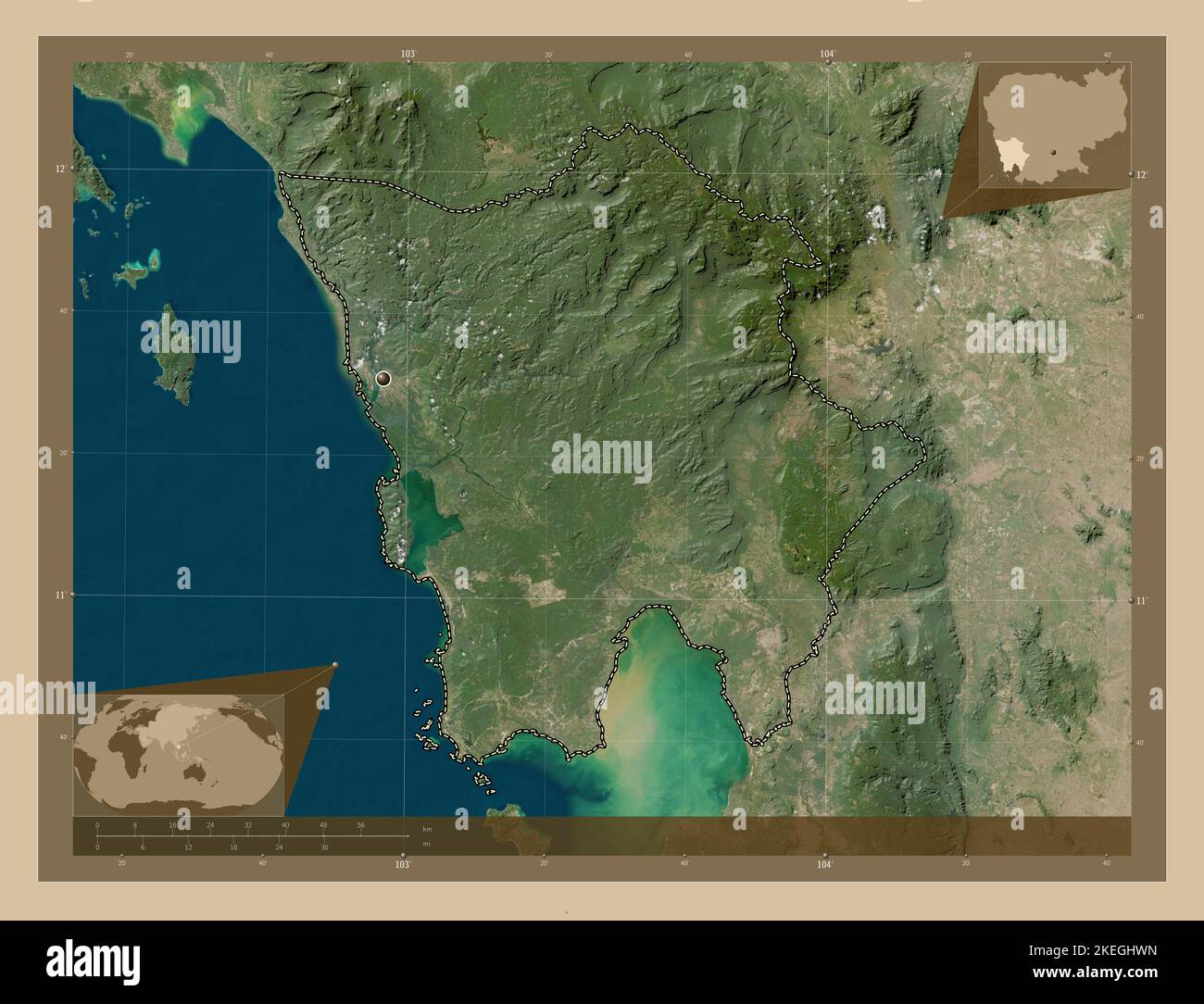 Kaoh kong map hi-res stock photography and images - Alamy