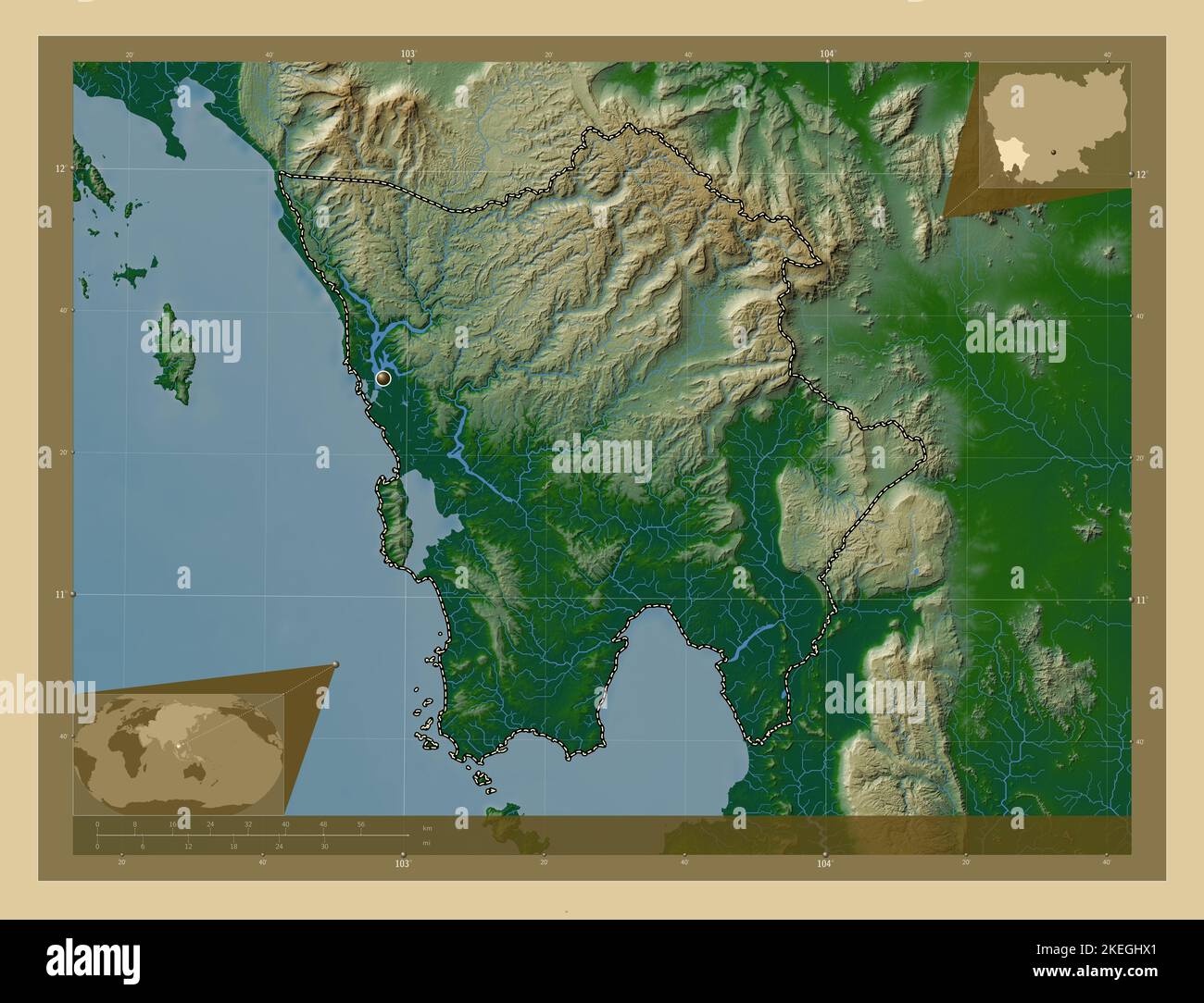 Kaoh kong map hi-res stock photography and images - Alamy
