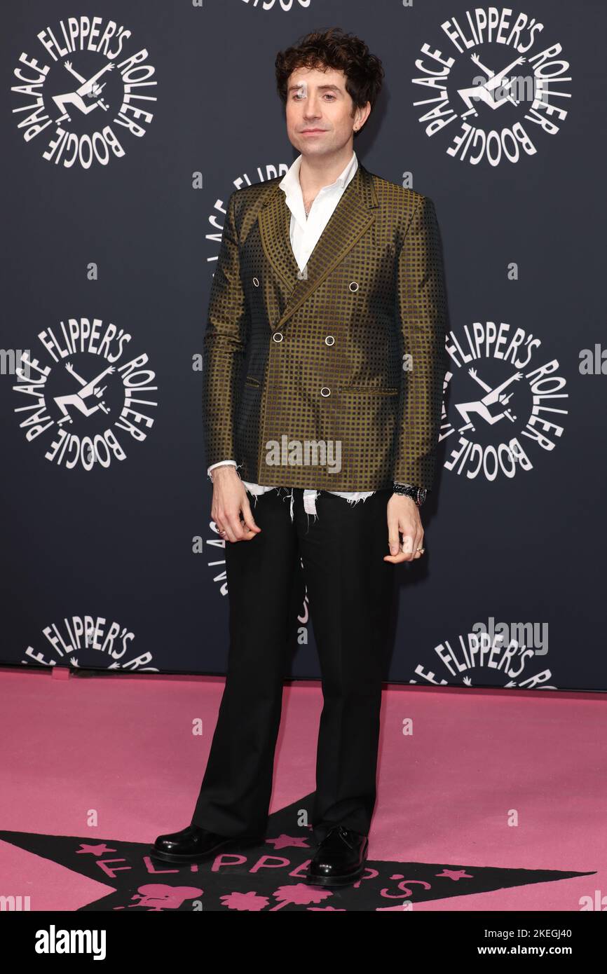 Nick Grimshaw attends the opening of Flipper's Roller Boogie Palace in ...