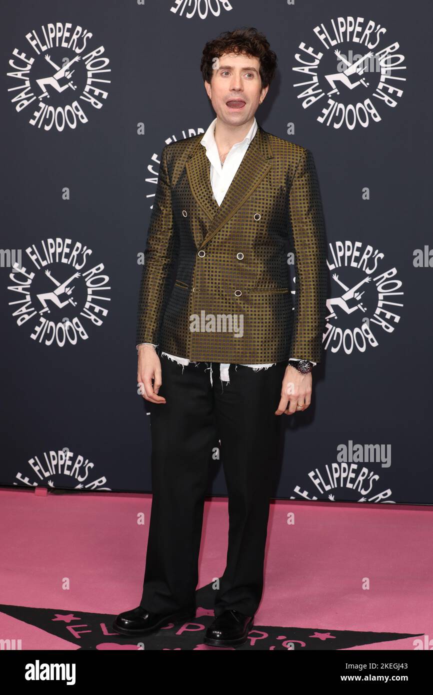 Nick Grimshaw attends the opening of Flipper's Roller Boogie Palace in ...