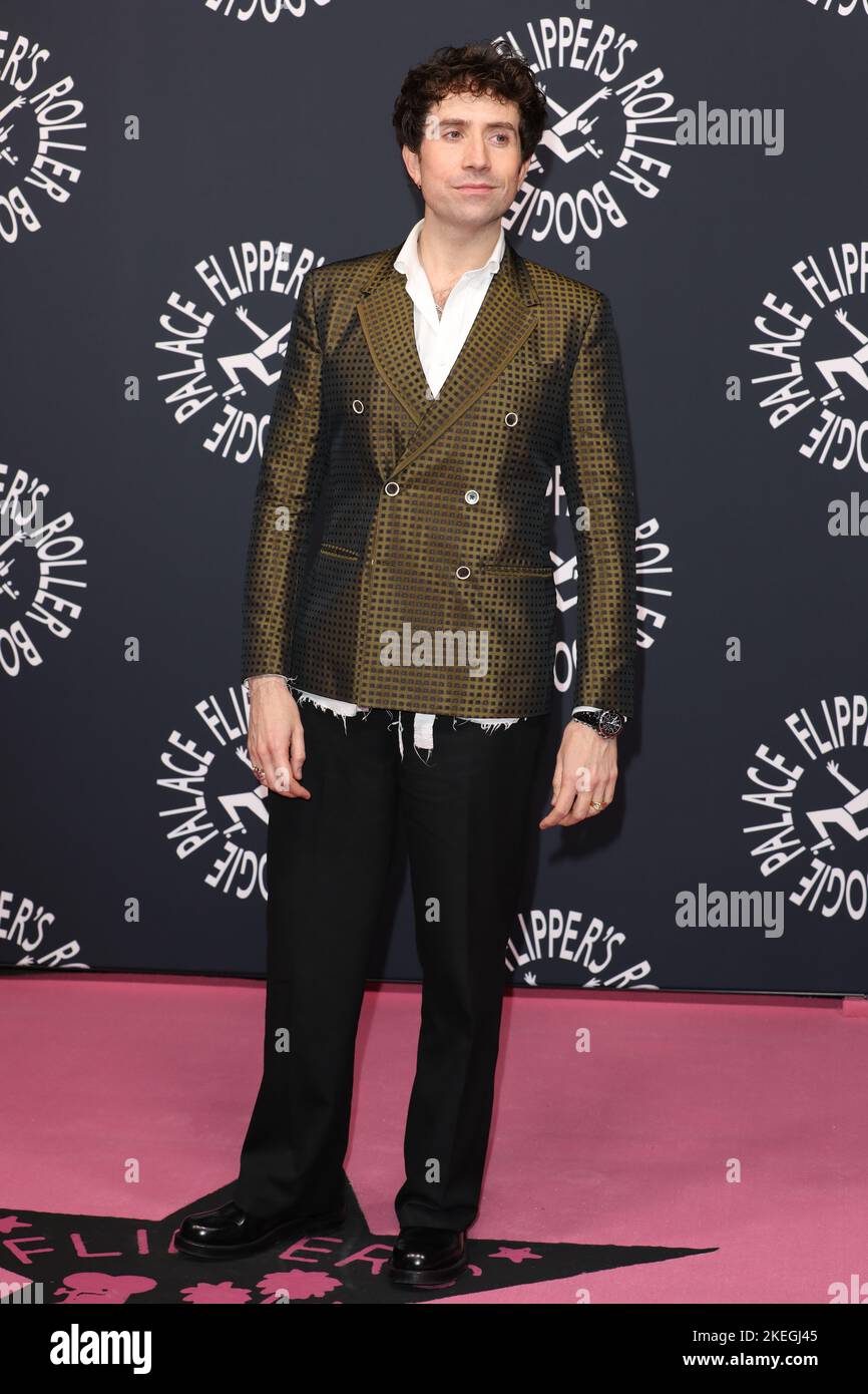 Nick Grimshaw attends the opening of Flipper's Roller Boogie Palace in ...