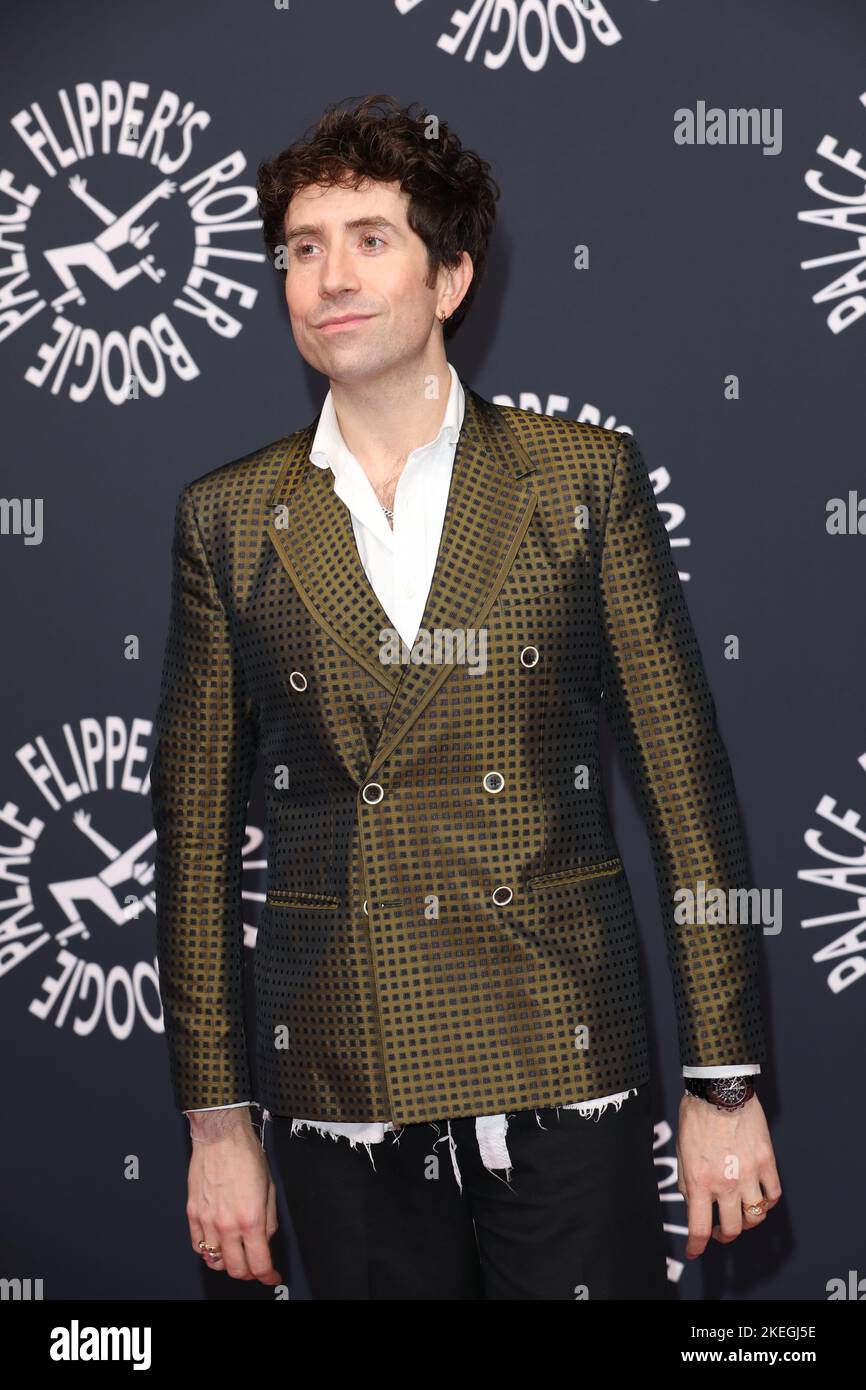 Nick Grimshaw attends the opening of Flipper's Roller Boogie Palace in ...