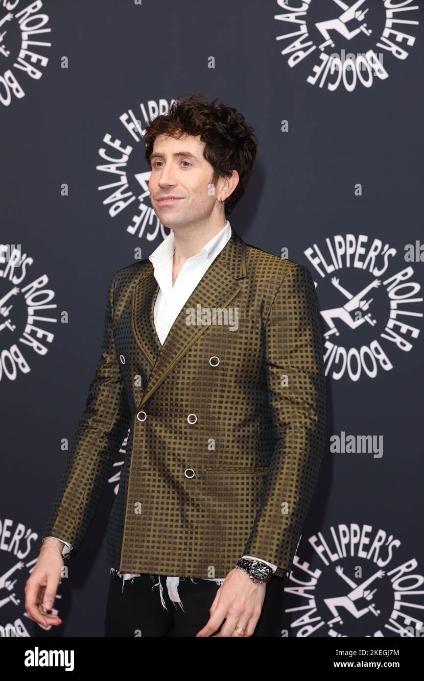 Nick Grimshaw attends the opening of Flipper's Roller Boogie Palace in ...