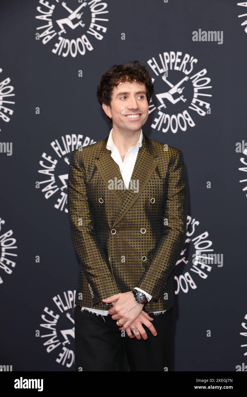 Nick Grimshaw attends the opening of Flipper's Roller Boogie Palace in ...