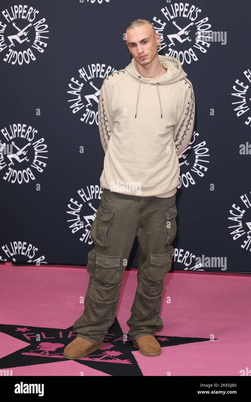 Adam Rhazali attends the opening of Flipper's Roller Boogie Palace in ...