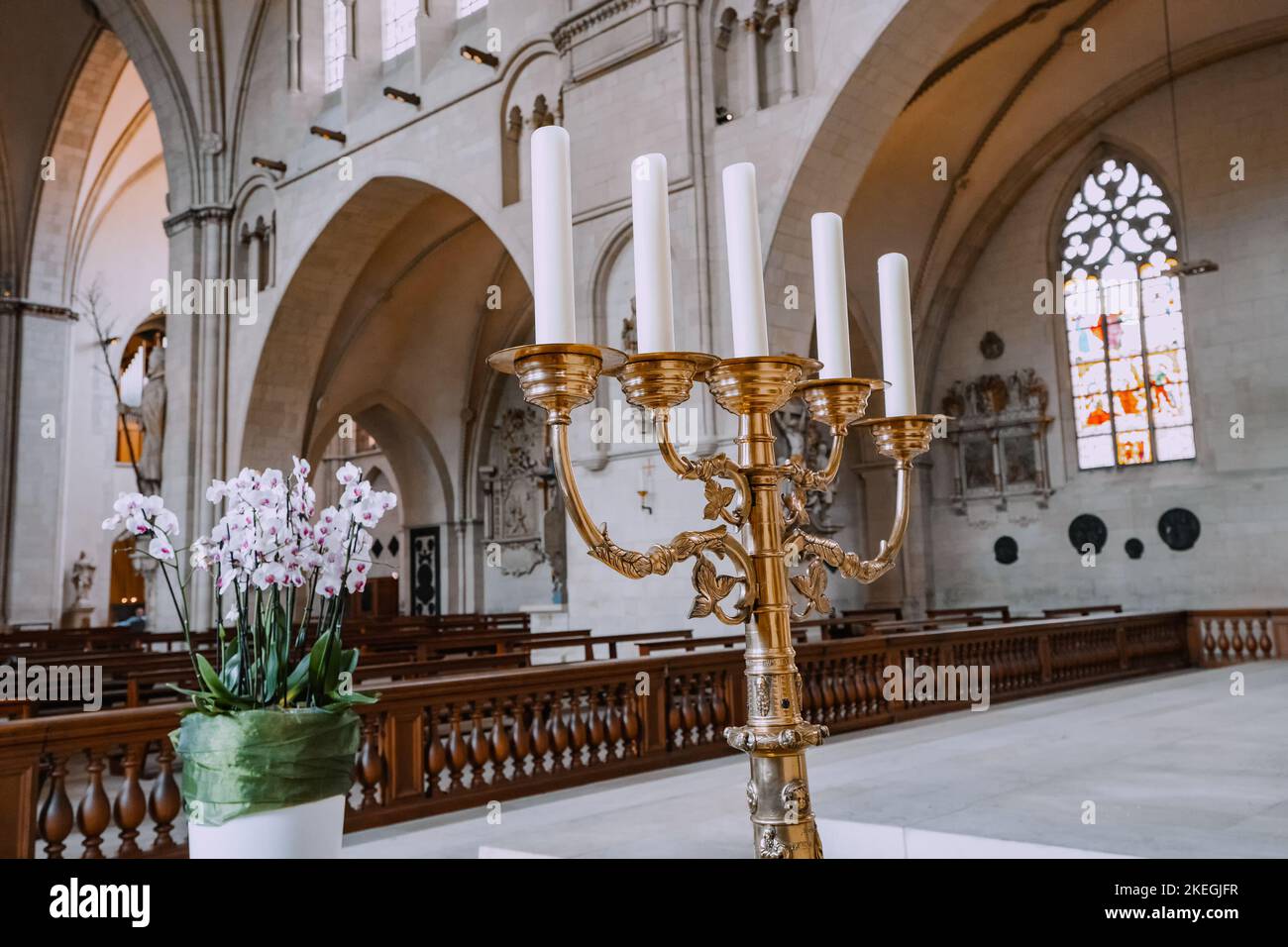 Interior view st paulus dom in muenster hi-res stock photography and ...