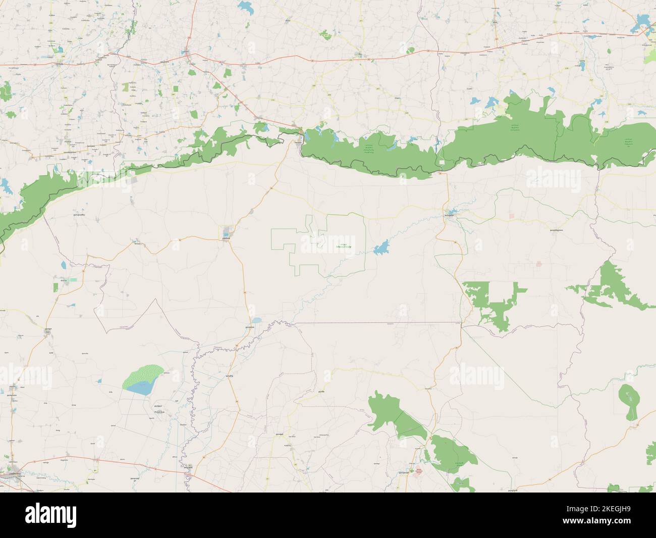 Otdar Mean Chey, province of Cambodia. Open Street Map Stock Photo - Alamy