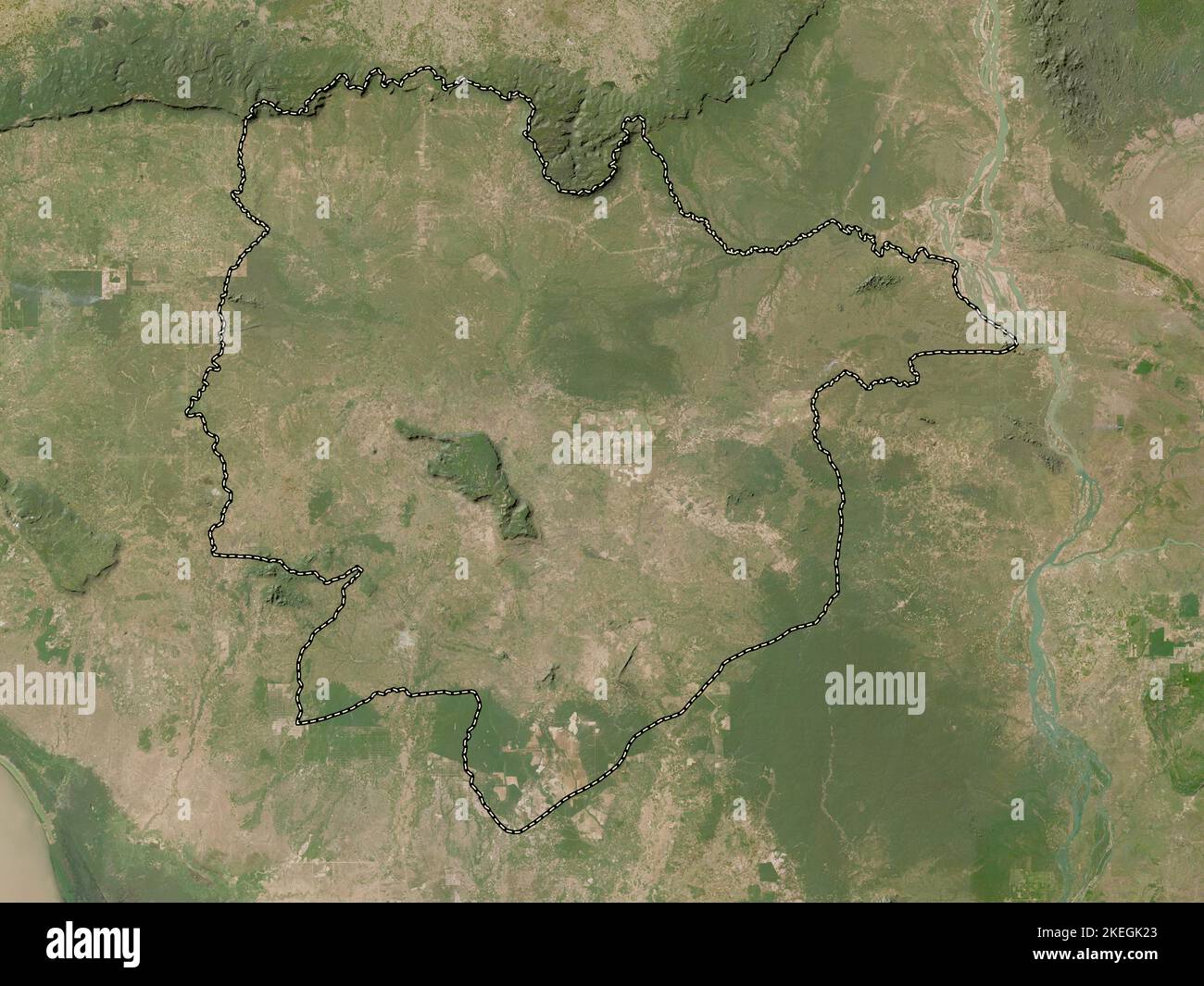 Preah Vihear, province of Cambodia. Low resolution satellite map Stock ...