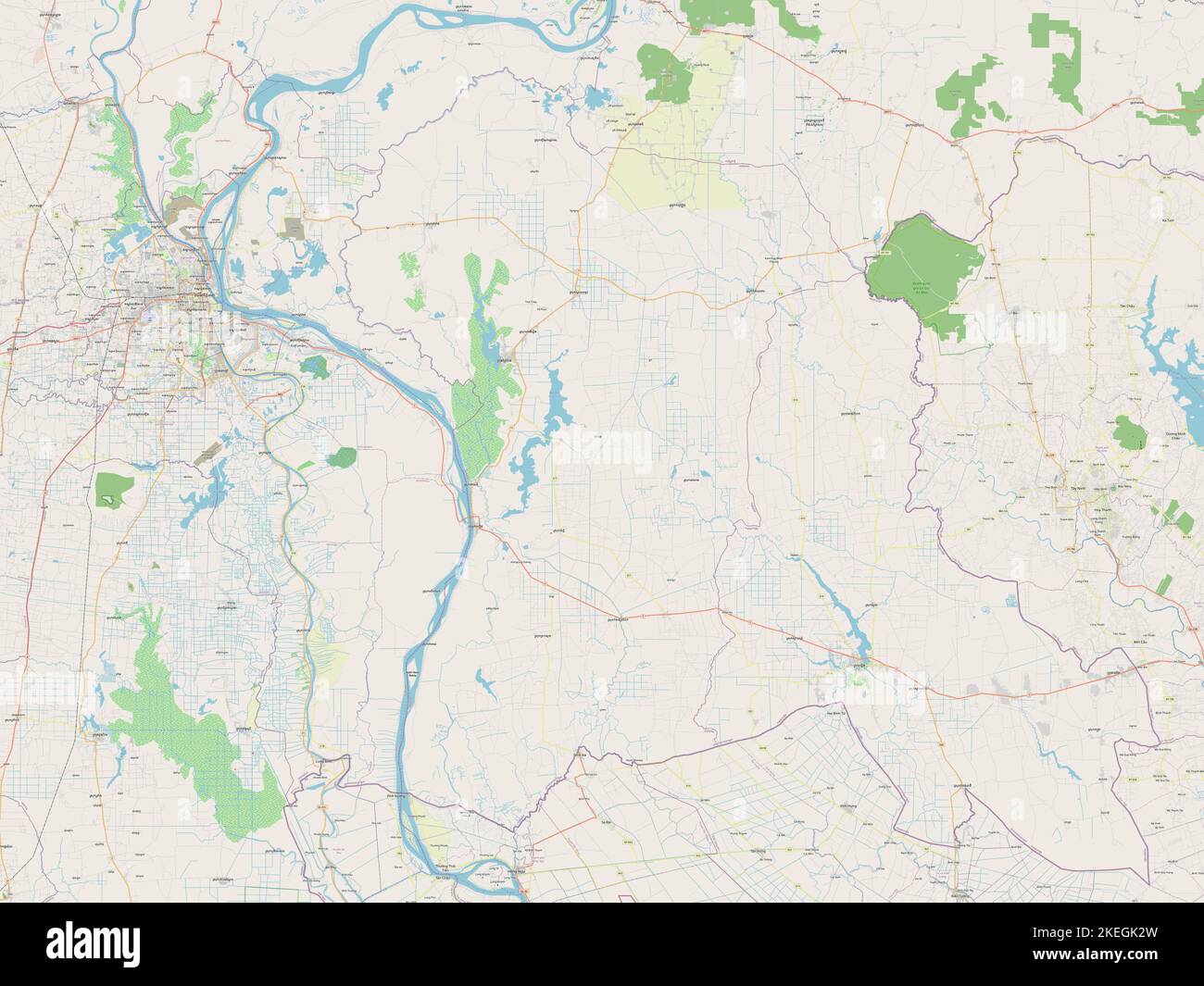 Prey veng outline map hi-res stock photography and images - Alamy