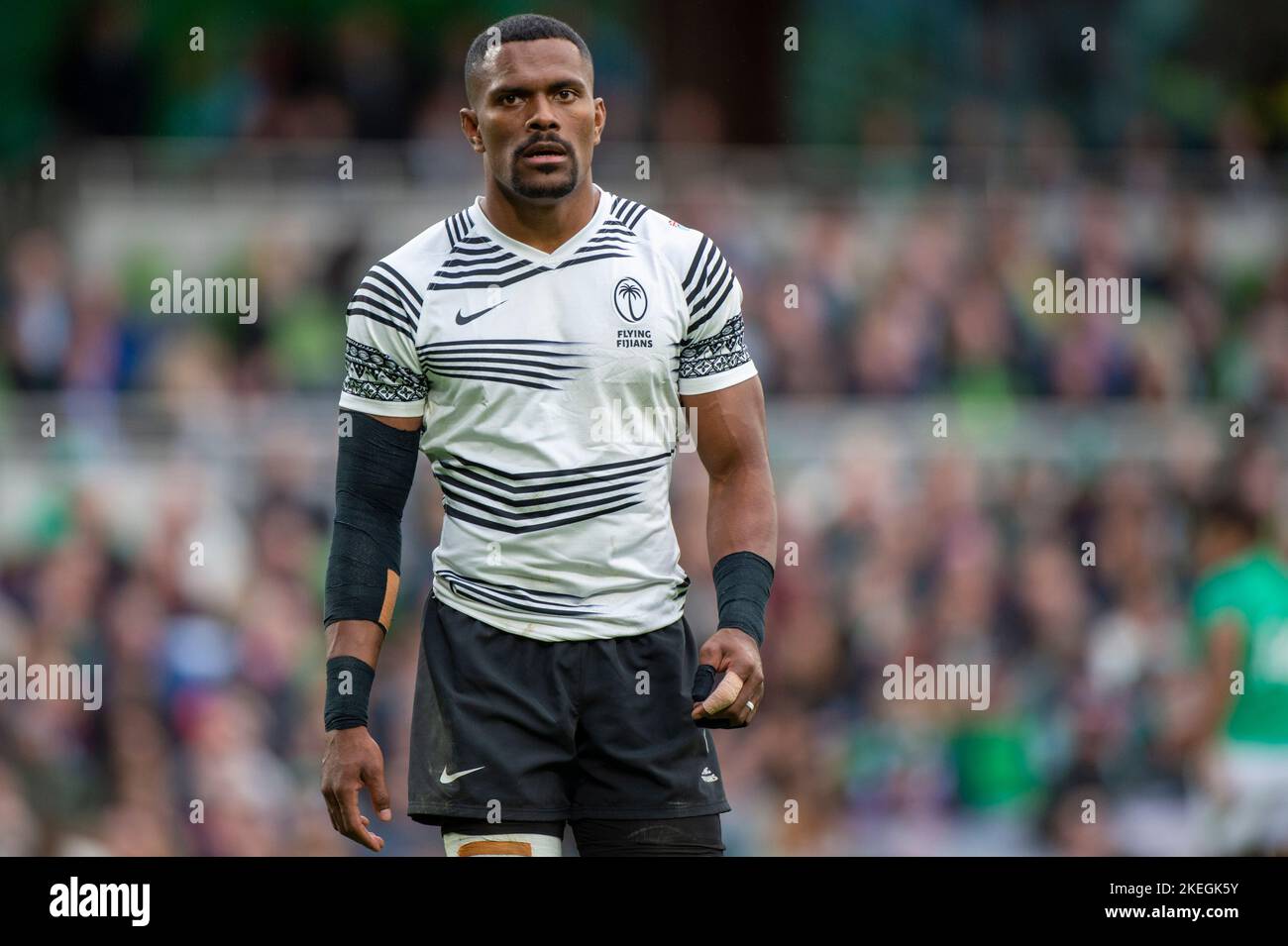 Jiuta Wainiqolo of Fiji during the Bank of Ireland Nations Series match ...