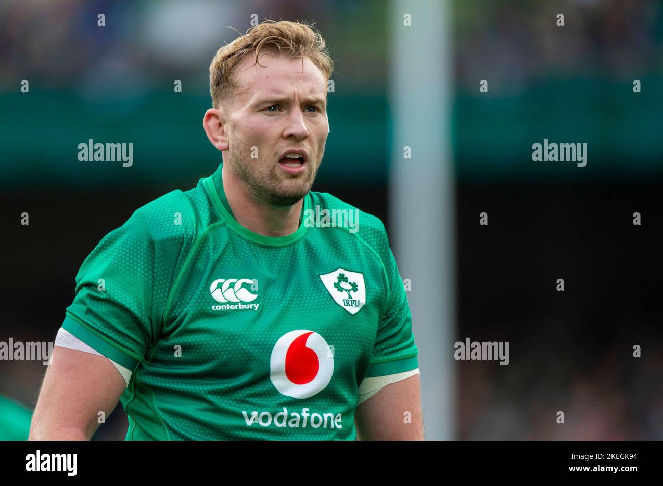 Kieran Treadwell of Ireland looks on during the Bank of Ireland Nations ...
