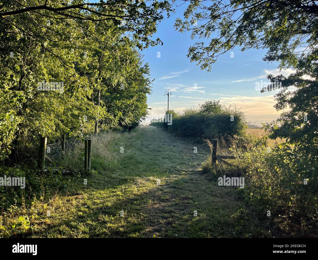 A landscape view of the Gateway to the fields Stock Photo - Alamy