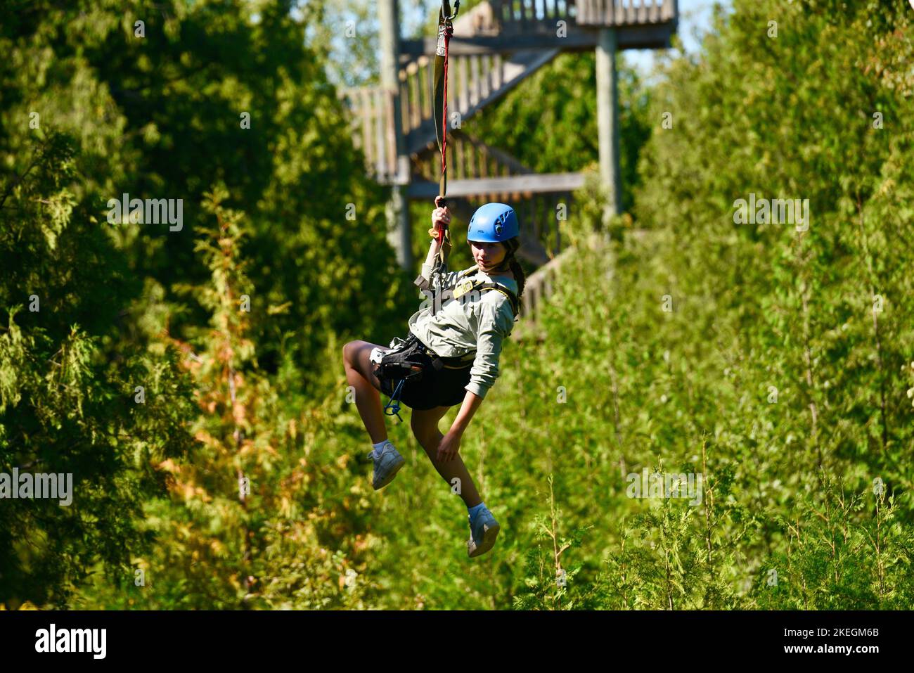 Canopy tours’ forest zipline hi-res stock photography and images - Alamy