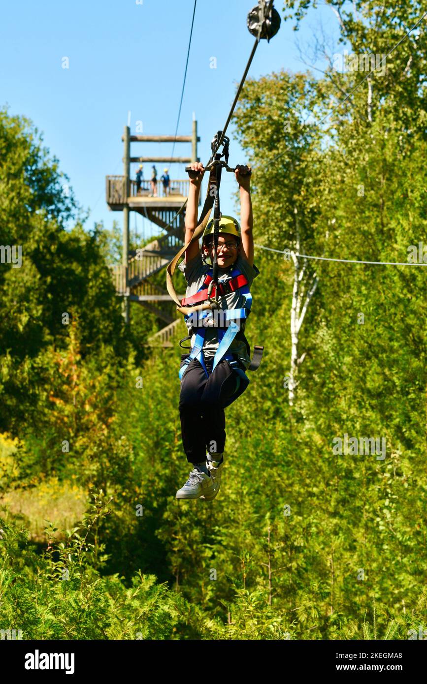Canopy tours’ forest zipline hi-res stock photography and images - Alamy