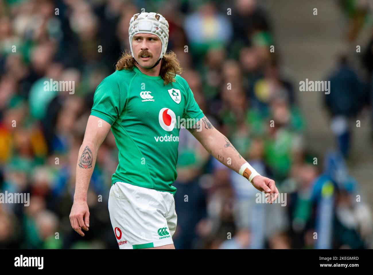 Mack Hansen of Ireland looks on during the Bank of Ireland Nations ...