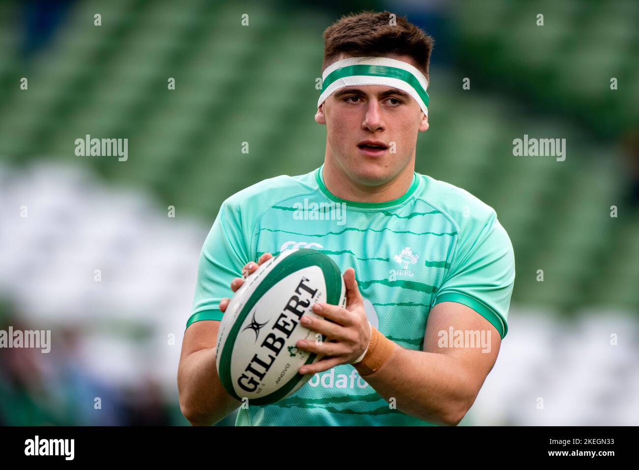 Dublin, Ireland. 12th Nov, 2022. Dan Sheenan of Ireland with the ball ...