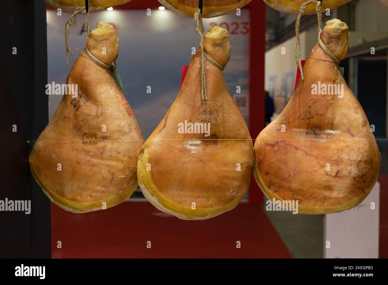 Raw hams hi-res stock photography and images - Alamy