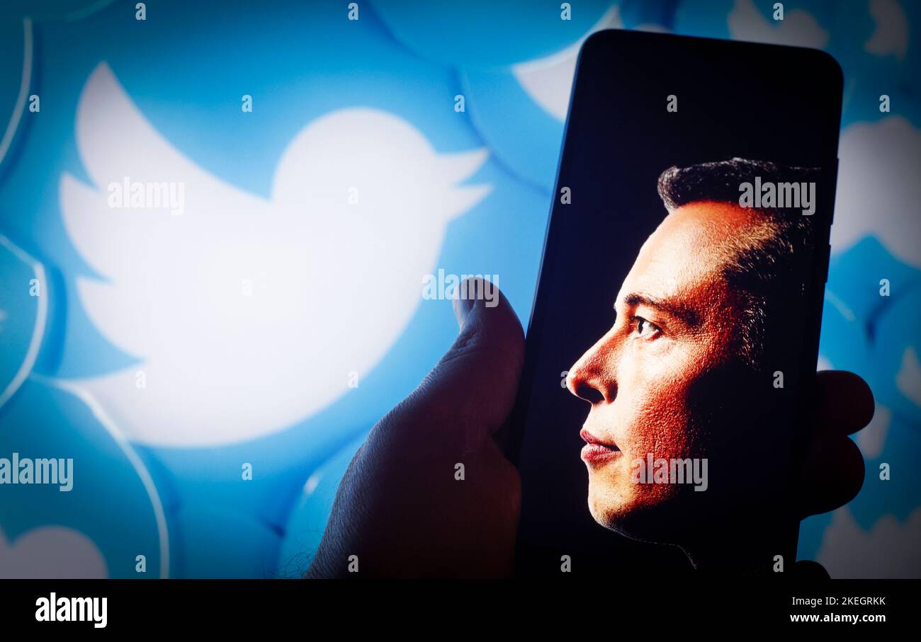 Elon musk illustration hi-res stock photography and images - Alamy