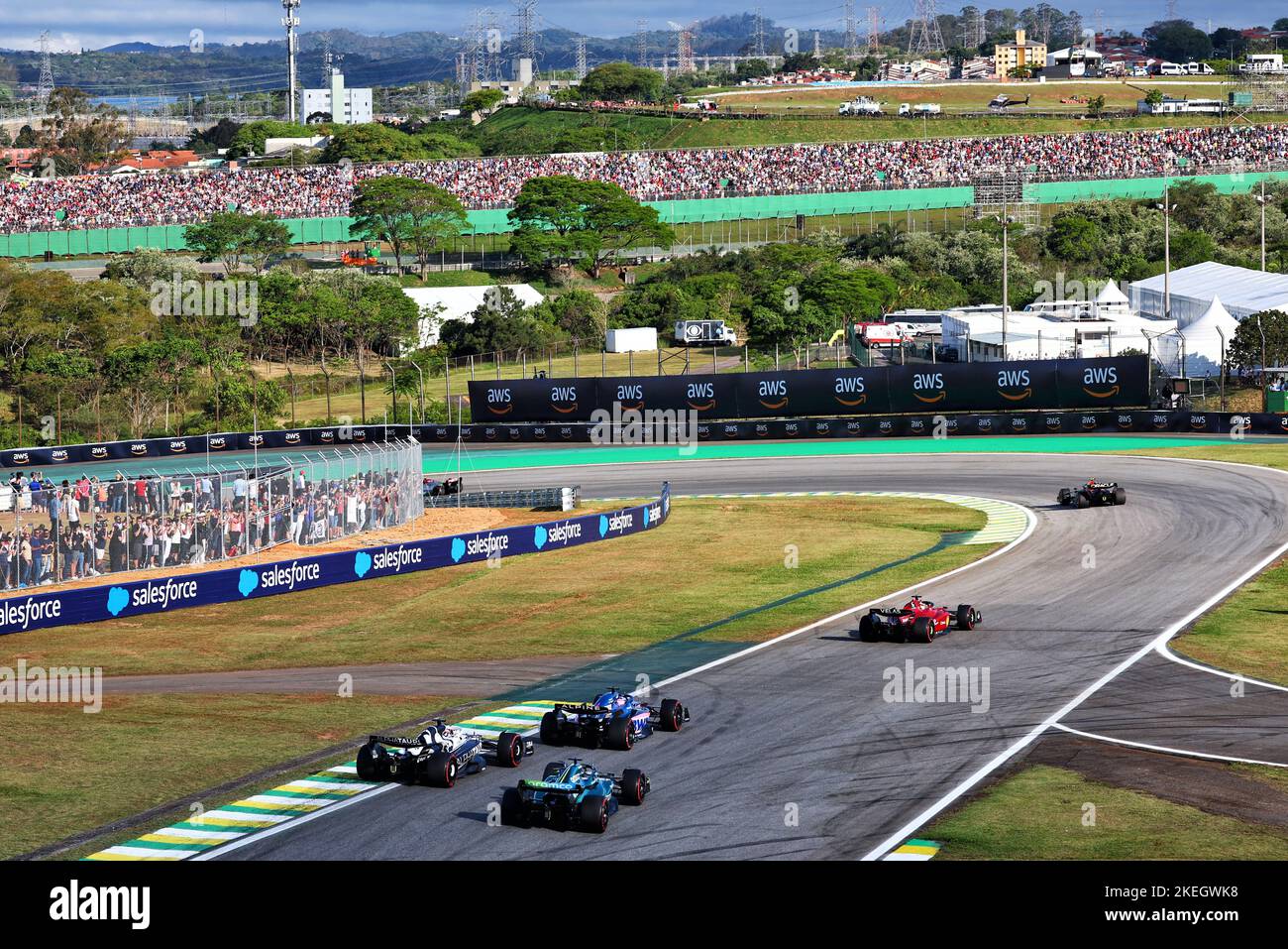Sao Paulo, Brazil. 12th Nov, 2022. Lance Stroll (CDN) Aston Martin F1 ...