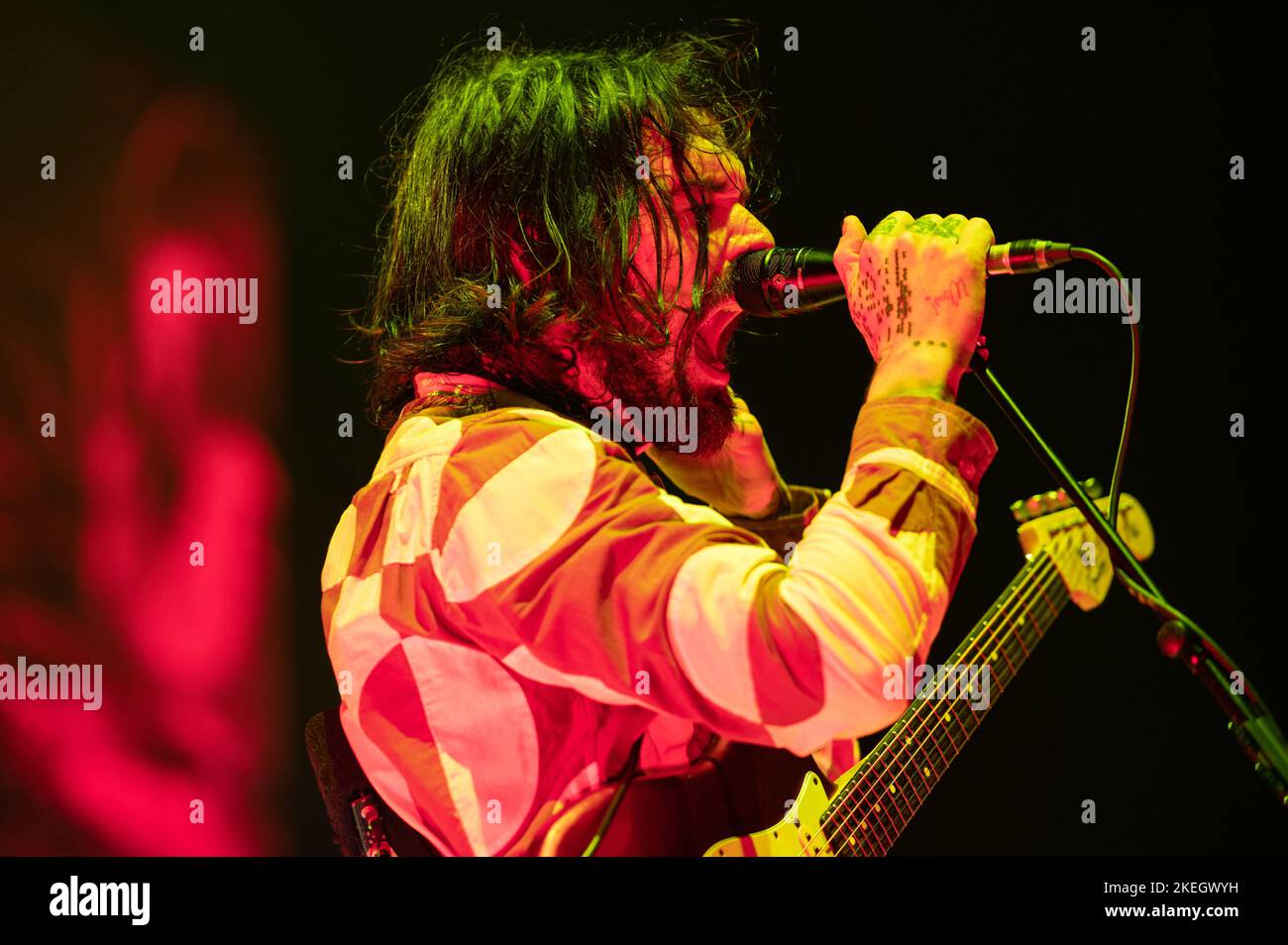 London, UK. 12th Nov, 2022. Lead singer Simon Neil of Scottish rock ...