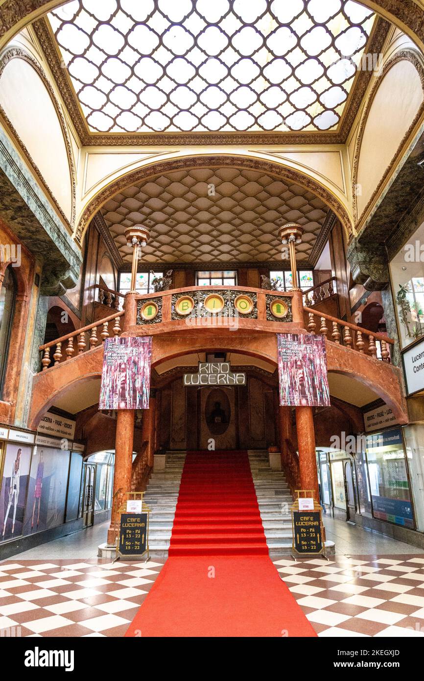 Lucerna passage prague hi-res stock photography and images - Alamy