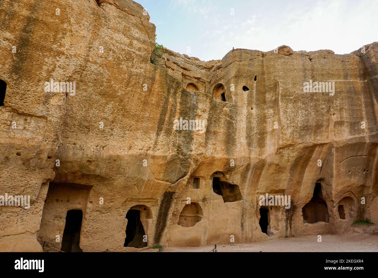 The ruins of ancient Dara city with necropolis and cistern of East ...
