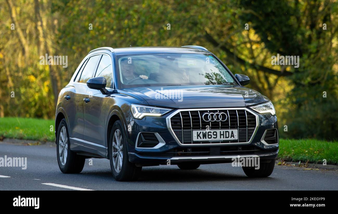 2019 blue Audi Q3 car Stock Photo - Alamy