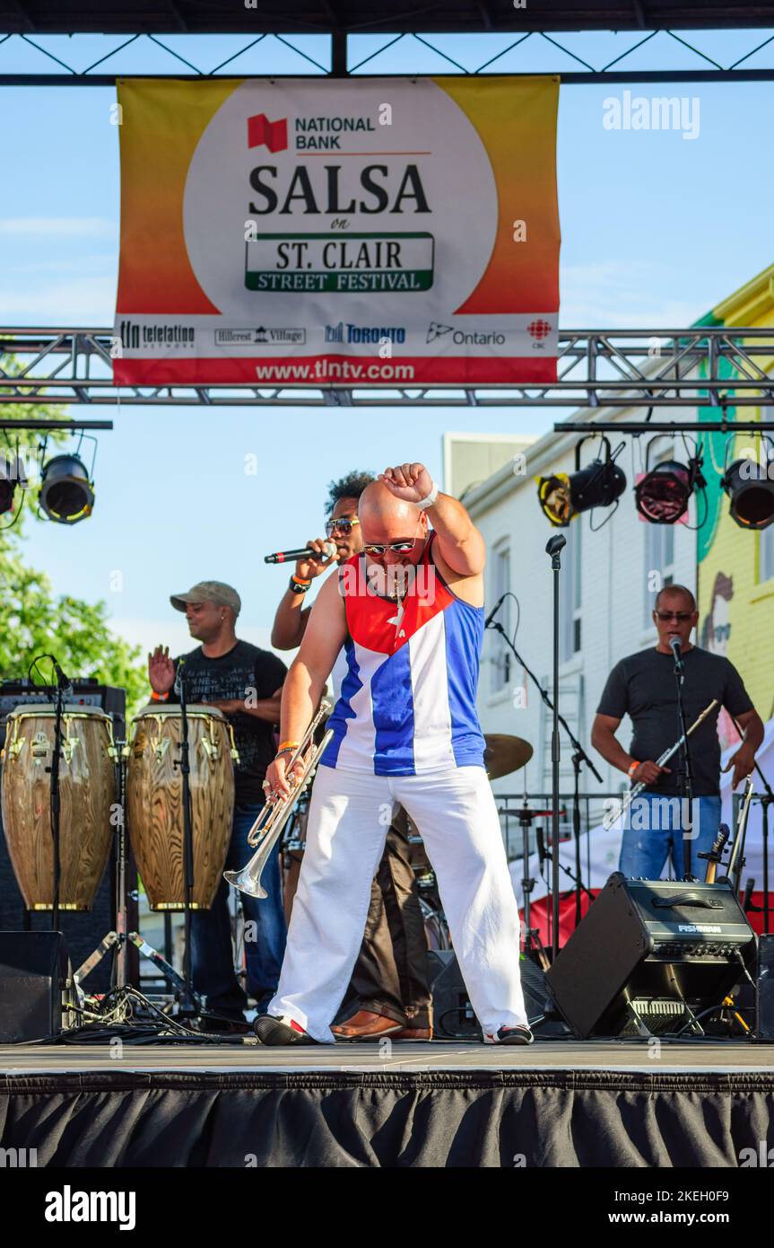 Salsa on St. Clair Avenue West in Toronto, Canada, 2012 Stock Photo - Alamy