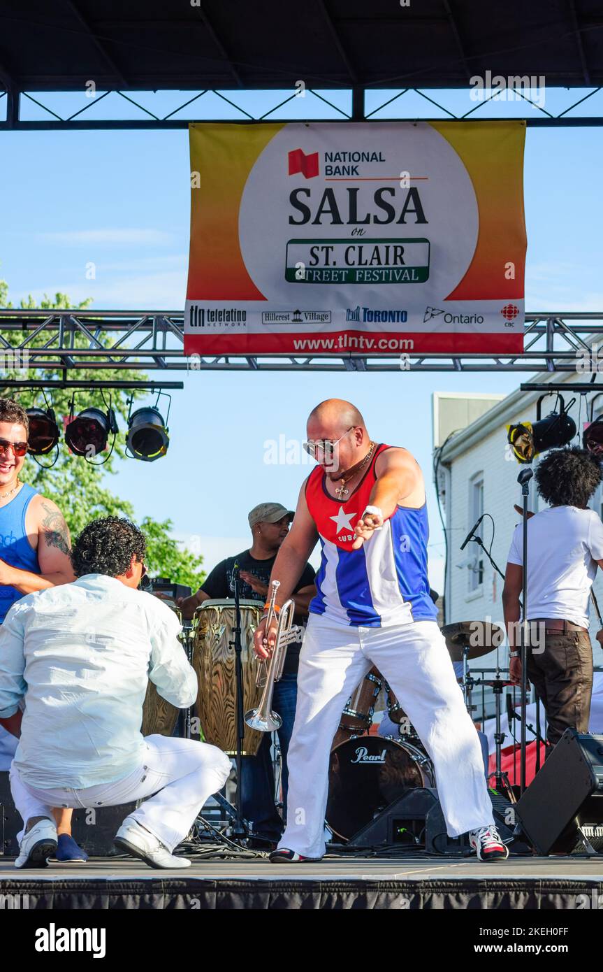 Salsa on St. Clair Avenue West in Toronto, Canada, 2012 Stock Photo - Alamy