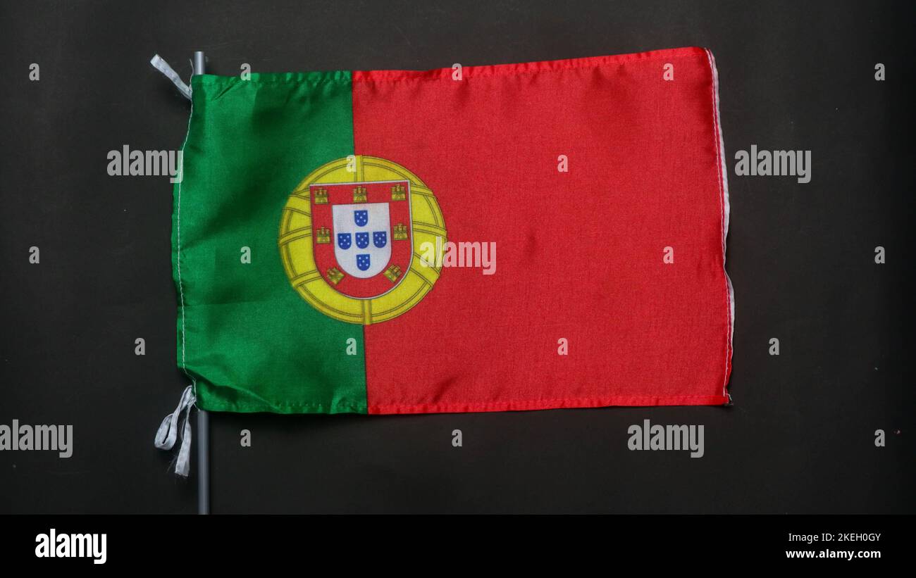 portugal flag texture as background Stock Photo - Alamy