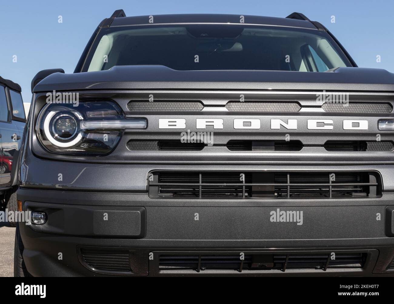 Lafayette - Circa November 2022: Ford Bronco display. Broncos are ...