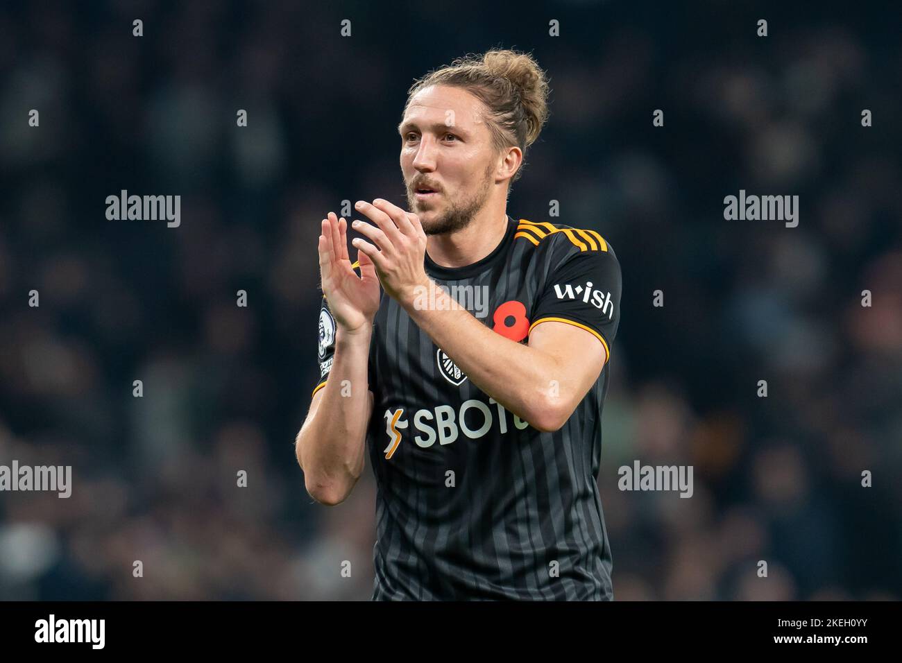 Luke Ayling #2 of Leeds United during the Premier League match ...