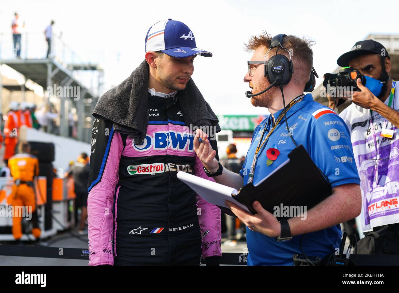 PECKETT Josh, Alpine F1 Team Race engineer with OCON Esteban (fra ...