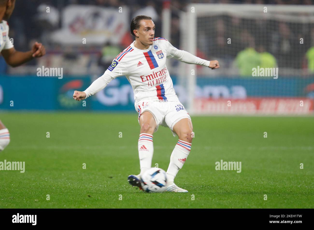 Maxence CAQUERET of Lyon during the French championship Ligue 1 ...