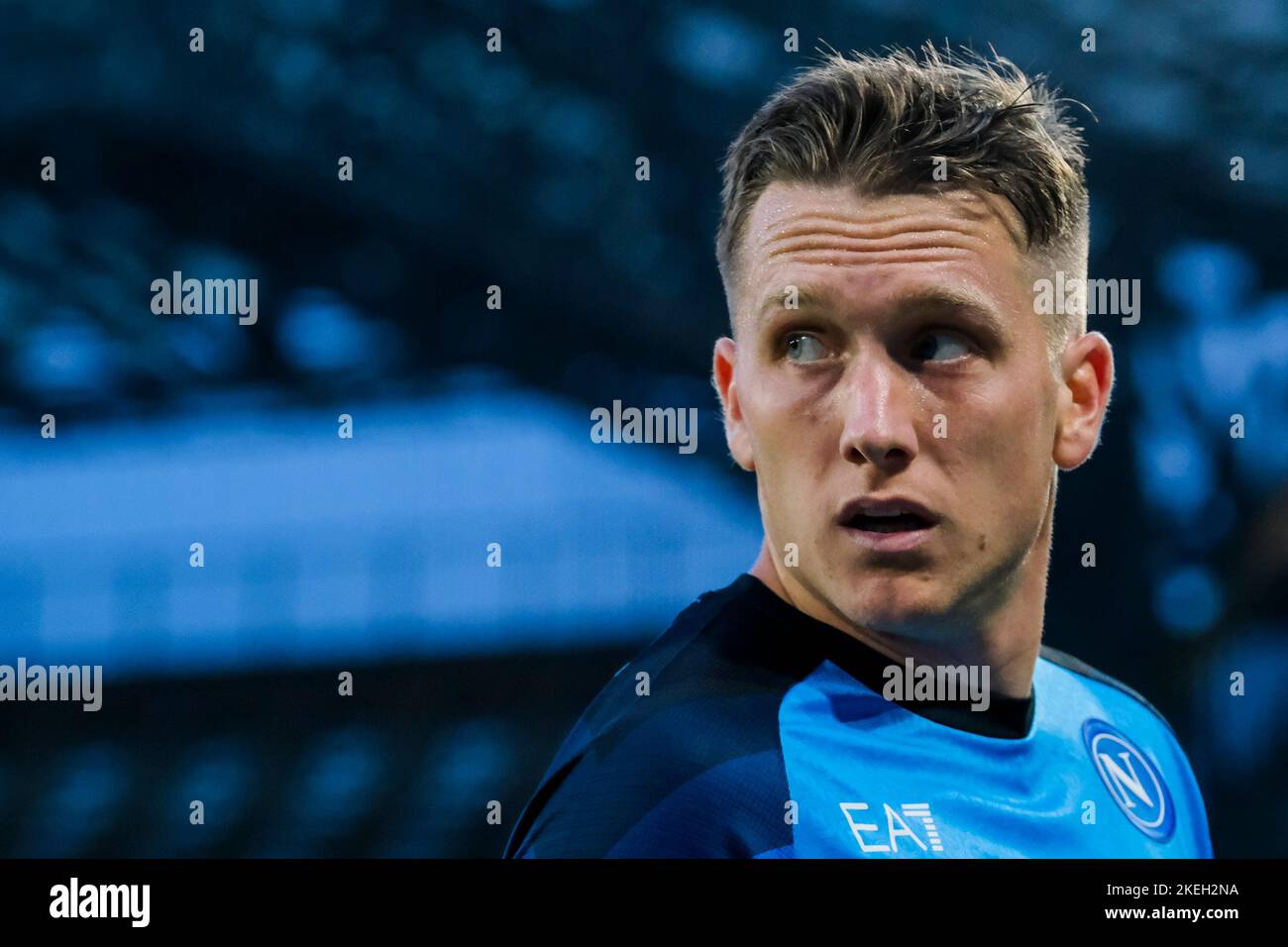 SSC Napoli's Polish midfielder Piotr Zielinski looks during the Serie A ...